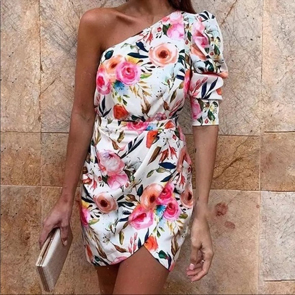 sugarxsugar | Dresses | New Sheek Floral Handmade Cold Shoulder ...